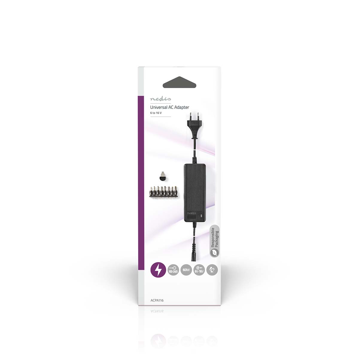 Universal-Netzteil | 60 W | 6 - 16 V DC | 1.10 m | 5.0 - 5.2 A | 8 plug ... Universal-Netzteil | 60 W | 6 - 16 V DC | 1.10 m | 5.0 - 5.2 A | 8 plug ...