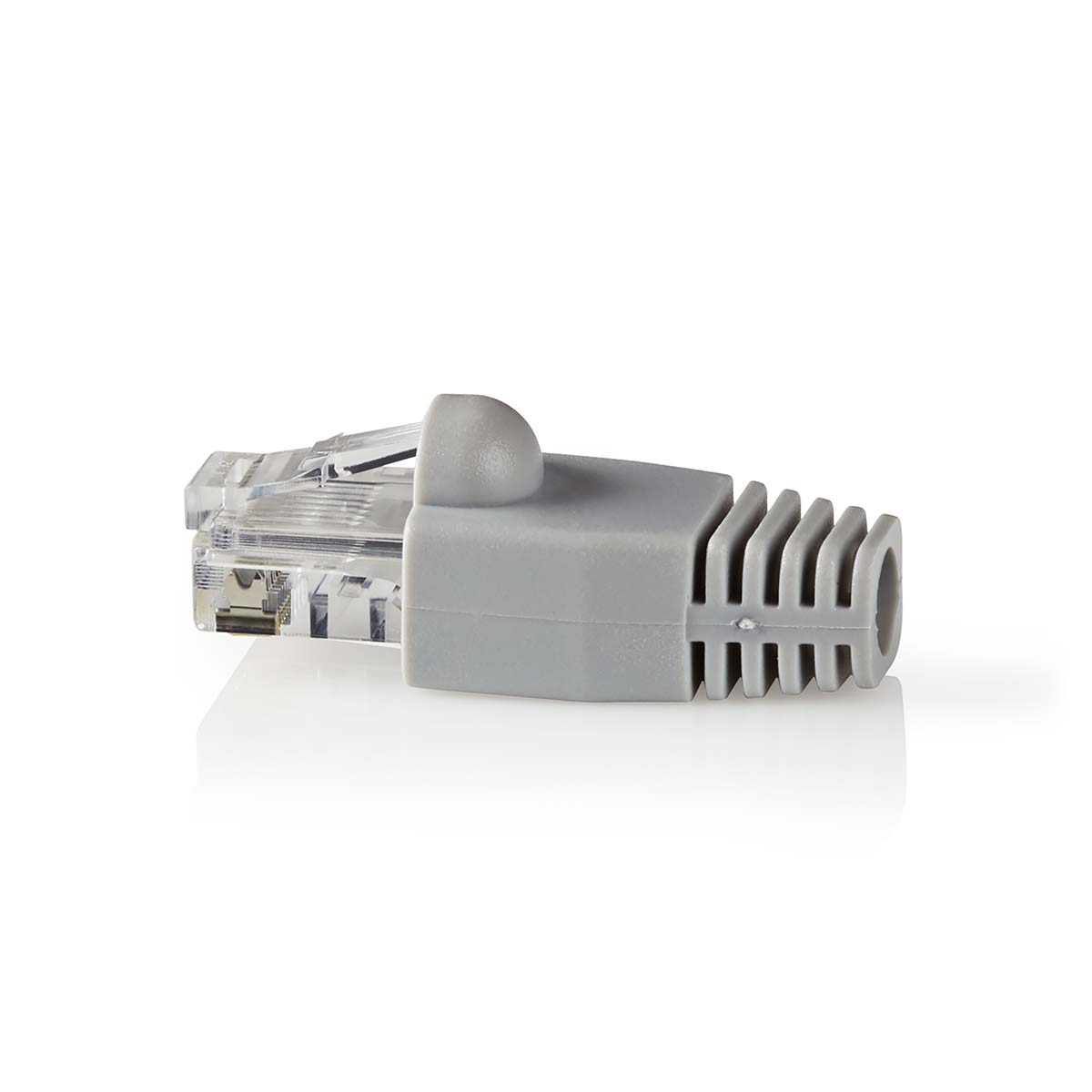 Conector Rj45 Macho Utp Sólido Cat6 Recto Chapado En Oro 10