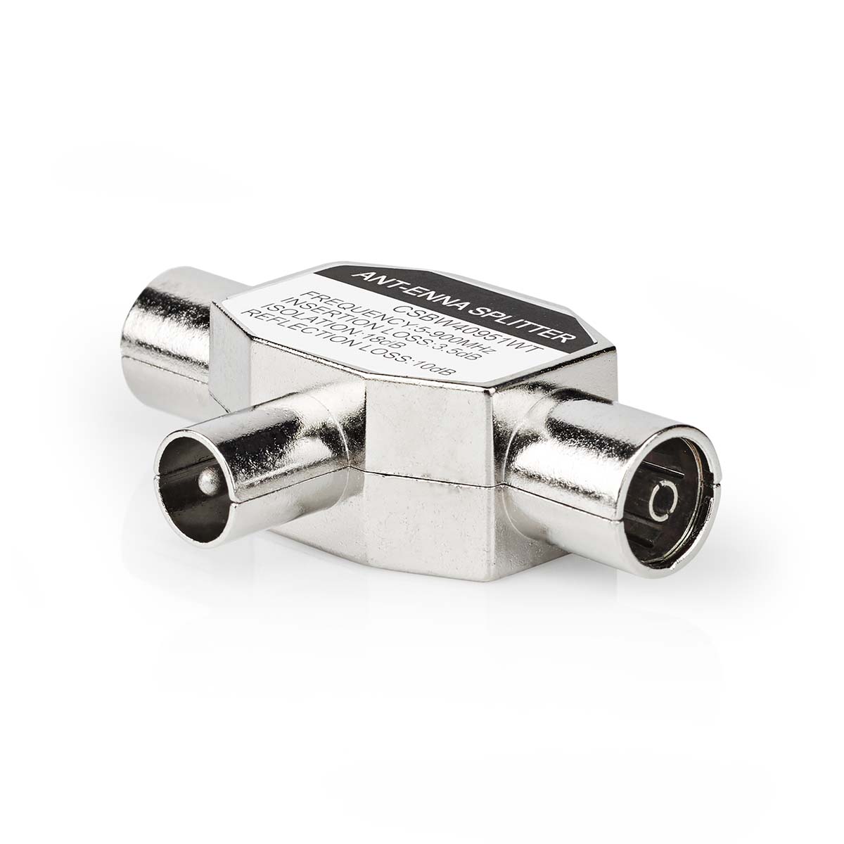Satelliet- en Antenne-Adapter | IEC (Coax) Male | 2x Coax Female ...