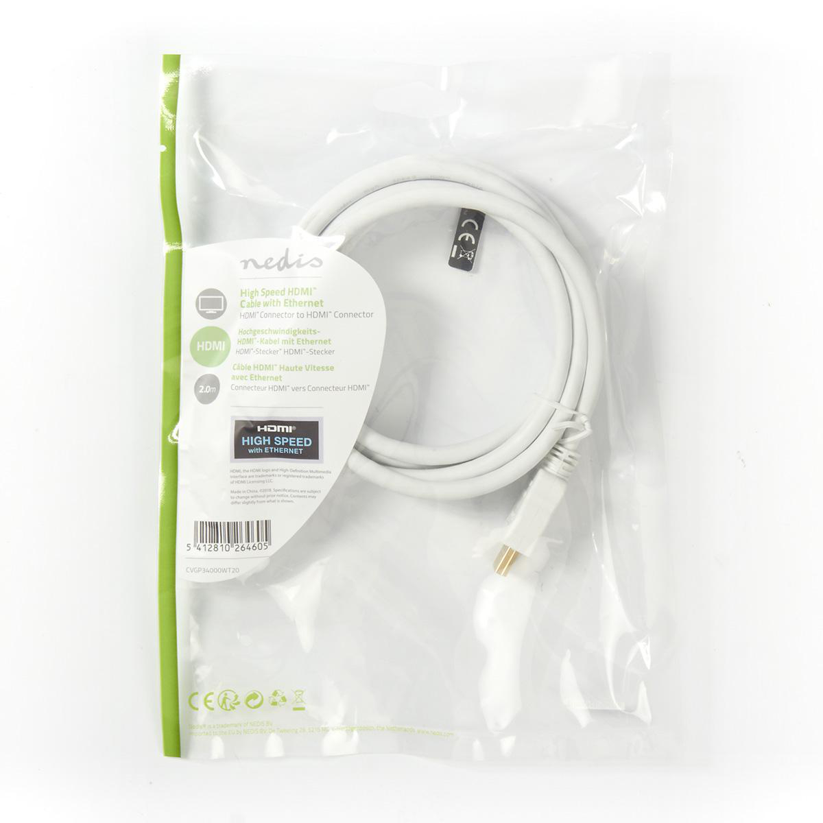 High Speed Hdmi™ Cable With Ethernet Hdmi™ Connector Hdmi™ Connector 4k30hz Arc 102